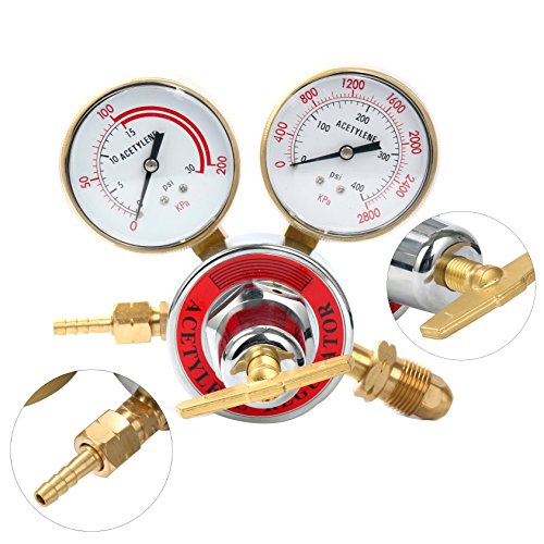 Acetylene Regulator: Welding gas welder Acetylene Regulator Compatible with Harris Victor Torch Cutting kits CGA510