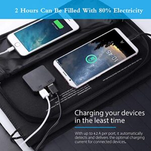 60W Foldable Solar Panel Charger, USB PC/QC3.0 5V-18V 3.3A DC Fast Solar Charging Board for Emergency Charging and Outdoor Camping. Use for Power Station Generator Laptop Tablet GPS iPad Camera etc