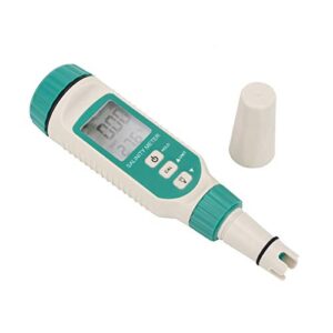 digital salinity meter,electronic waterproof water quality temp test meter ,0.00ppt-9.99ppt, 10.0ppt-50ppt seawater pool aquarium fish multifunction salinity guage