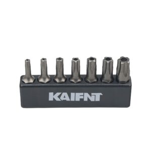 kaifnt k001 torx plus 5-point tamper-proof security bit set, 7-piece