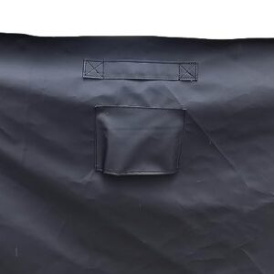 BBQ Coverpro Gas Fire Pit Cover Square - Premium Patio Outdoor Cover Durable and Waterproof,Fits for 30 inch,31 inch,32 inch Fire Pit/Table Cover,Black (Square 32" L x 32" W x 24" H)