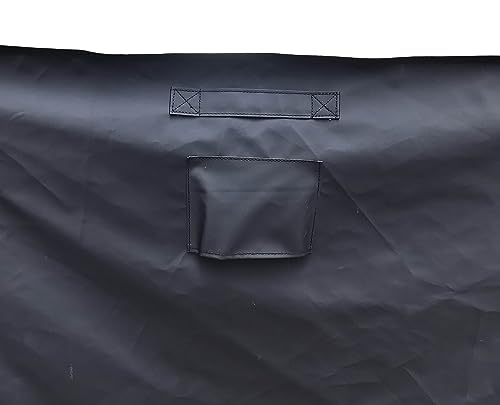 BBQ Coverpro Gas Fire Pit Cover Square - Premium Patio Outdoor Cover Durable and Waterproof,Fits for 30 inch,31 inch,32 inch Fire Pit/Table Cover,Black (Square 32" L x 32" W x 24" H)