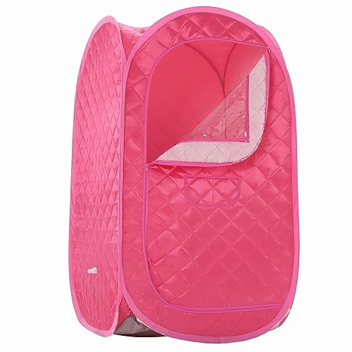 Portable Sauna Tent, Foldable One Person Full Body Spa for Detox Therapy Without Steamer - Pink