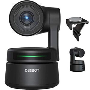 obsbot tiny ptz webcam, ai-powered framing & autofocus, full hd 1080p webcam with auto-exposure zoom power gesture selfie video camera for online class/meeting live and streaming