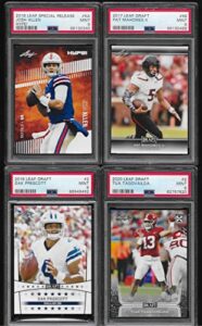 josh allen patrick mahomes dak prescott tua tagovalioa 4 card rookie lot graded psa mint 9 nfl superstar quarterbacks