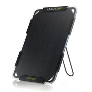 goal zero nomad 5 solar panel, small, lightweight, 11500 bt204