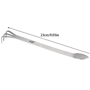 Rake Bonsai Tool Bonsai Tweezers 2 in 1 Stainless Steel Bonsai & Gardening Tool Root Rake + Spatula