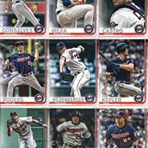 2019 Topps Complete (Series 1 & 2) Baseball Minnesota Twins Team Set of 25 Cards: Jake Odorizzi(#63), Jorge Polanco(#69), Miguel Sano(#116), Byron Buxton(#158), Kohl Stewart(#177), Addison Reed(#193), Eddie Rosario(#258), Mitch Garver(#277), Jose Berrios(