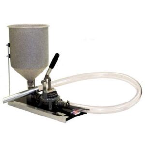 kenrich gp-2 heavy duty grout pump single diaphragm, large 4.6-gallon hopper, built to last.