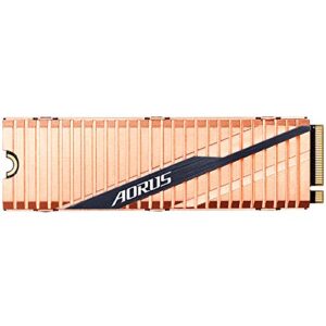 gigabyte aorus nvme gen4 m.2 1tb pci-express 4.0 interface high performance gaming, full body copper heat spreader, toshiba 3d nand, ddr cache buffer, ssd gp-asm2ne6100tttd