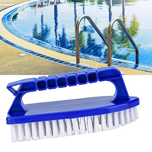 TOPINCN Swimming Pool Step Corner Brush Hand-held Door Window Tools with Fine Bristles Nonslip Handle