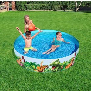 Bestway BW55022-20 Dinosaurous Fill 'N Fun Kiddie Paddling Pool, 1.83 m x 38 cm One Size,Multicolor