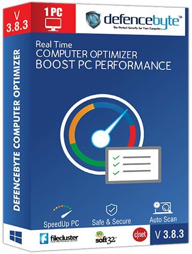 Defencebyte Computer Optimizer | Boost PC Speed | 1 Device | 1 Year Subscription | 2019 Ready | Activation code by Mail