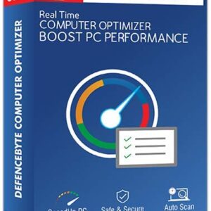 Defencebyte Computer Optimizer | Boost PC Speed | 1 Device | 1 Year Subscription | 2019 Ready | Activation code by Mail