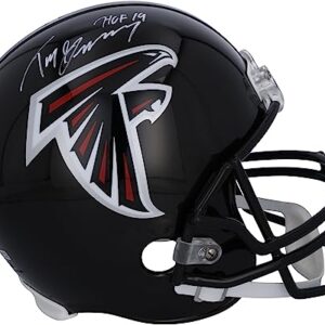 Tony Gonzalez Atlanta Falcons Autographed Riddell Replica Helmet with "HOF 19" Inscription - Autographed NFL Helmets