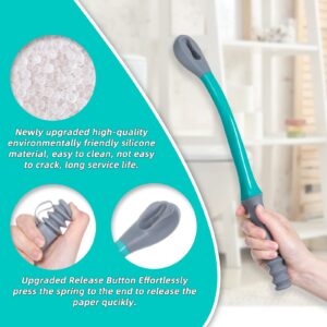 Fanwer Toilet Aids Kit for Wiping - 15" Long Reach Comfort Wipe and Curve Brush, for Wiping It Yourself, Ideal Bathroom Aid for Limited Mobility