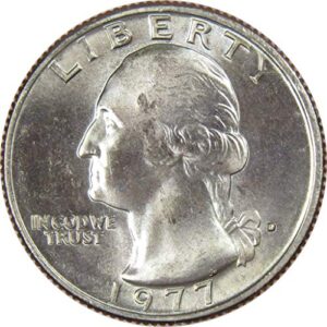 1977 d washington quarter bu uncirculated mint state 25c us coin collectible