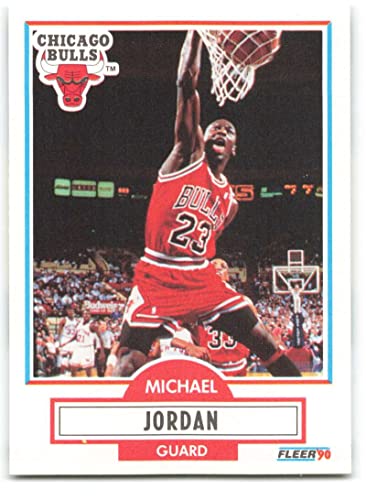 1990-91 Fleer #26 Michael Jordan NM-MT Chicago Bulls Officially Licensed NBA Basketball Trading Card