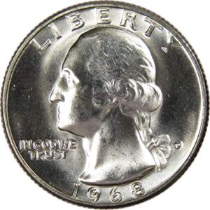 1968 d washington quarter bu uncirculated mint state 25c us coin collectible