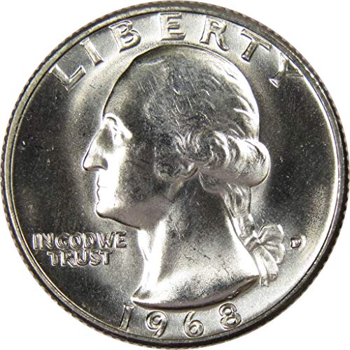 1968 D Washington Quarter BU Uncirculated Mint State 25c US Coin Collectible