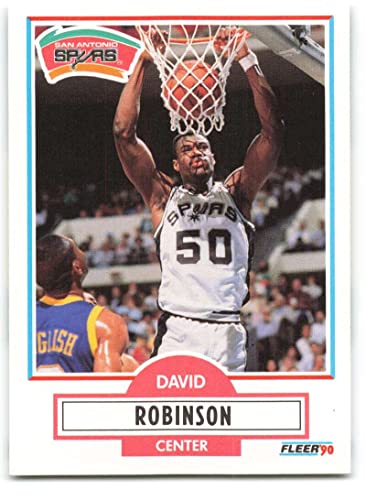 1990-91 Fleer #172 David Robinson NM-MT San Antonio Spurs Licensed NBA Basketball Trading Card