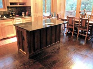 barn wood kitchen island