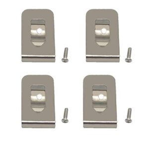 (4 pack) replacement belt clip hook for dewalt n268241 n169778 n086039 fit 20v max tools dcd980 dcd985 dcd980l2 dcd985l2