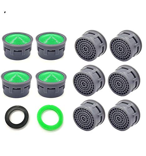 Faucet Aerator, Faucet Flow Restrictor Replacement Parts Insert Sink Aerator for Bathroom (10pcs)