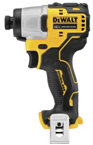 dewalt xtreme 12v max* impact driver, cordless, 1/4-inch, tool only (dcf801b)