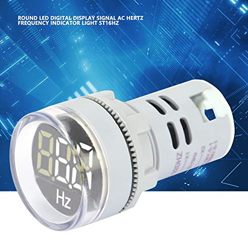 YWBL-WH AC Round Frequency Meter LED Digital Display Hz Frequency Indicator Light