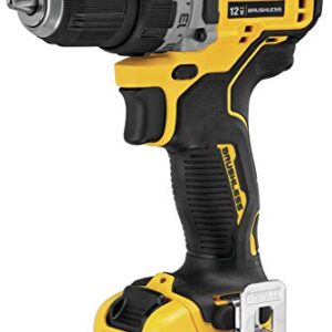 DEWALT XTREME 12V MAX* Cordless Drill / Driver Kit, 3/8-Inch (DCD701F2)