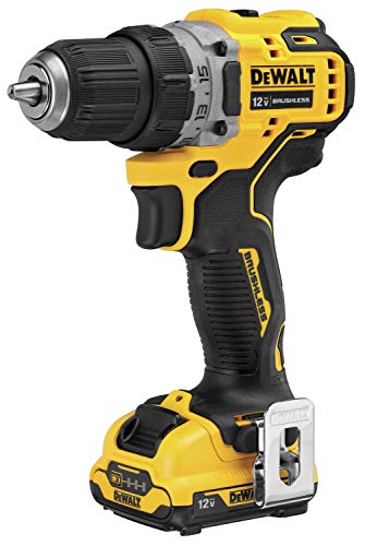 DEWALT XTREME 12V MAX* Cordless Drill / Driver Kit, 3/8-Inch (DCD701F2)