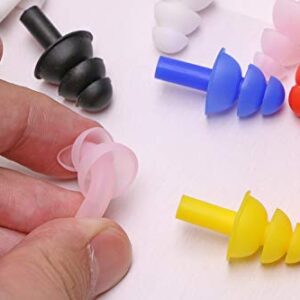 Tupalizy Reusable Soft Flexible Silicone Swimming Ear Plug Waterproof Comfortable Earplug for Sleeping, Showering, Bathing, Learning, Concerts, Airplane, Noise Reduction and Hearing Protection, 6Pairs