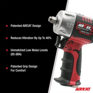 AIRCAT Pneumatic Tools 1059-VXL: 3/8-Inch Vibrotherm Drive Composite Compact Impact Wrench 750 ft-lbs