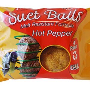 Wildlife Sciences Melt Resistant Suet Balls Variety 16 Pack, 4 Wrapped Packs of 4 Bird Suet Balls