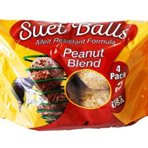 Wildlife Sciences Melt Resistant Suet Balls Variety 16 Pack, 4 Wrapped Packs of 4 Bird Suet Balls