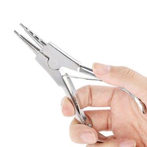 Ring Opening Pliers, Cimenn Surgical Steel Body Piercing Kits Ear Nose Lip Navel Tongue Septum Forcep Clamp Pliers Tool, Precision Circlip Pliers Retaining Clip Pliers Solid Spring Removal Tool