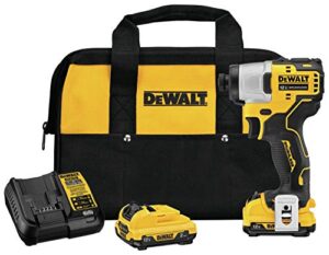 dewalt xtreme 12v max* impact driver kit, 1/4-inch (dcf801f2)