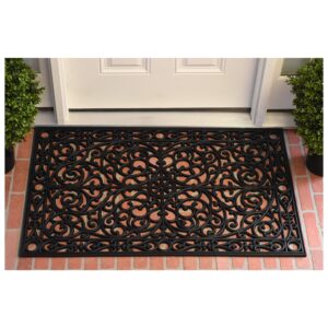 Calloway Mills AZ900223048 Gatsby Rubber Doormat, 30" x 48", Black