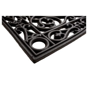 Calloway Mills AZ900223048 Gatsby Rubber Doormat, 30" x 48", Black