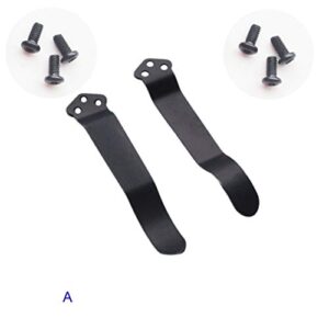 sicoda 2 pcs deep carry pocket clips for folding knives,kydex waist clip,folding knife back clips (a)