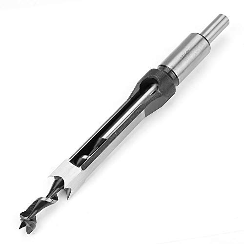 Marhynchus Carbon Steel Square Hole Saw Auger Drill Bit Mortising Chisel Woodworking Tool for Construction Installation(1/2) Power Tool Accessories Woodworking Bits