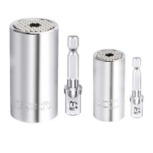 kaylan universal socket wrench set (11-32mm 7-19mm) multi-function hand tools universal repair tools,multi-function ratchet universal sockets,2 pcs set