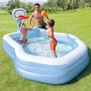 Intex Shootin' Hoops Swim Center Family Pool, for Ages 3+, Multicolor