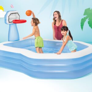 Intex Shootin' Hoops Swim Center Family Pool, for Ages 3+, Multicolor