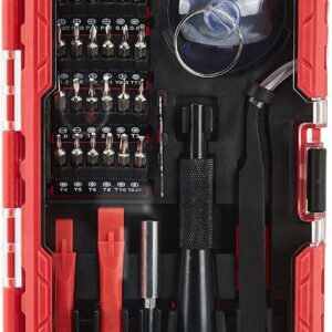 Amazon Basics Electronics Repair Screwdriver Set, Set of 32 Pieces