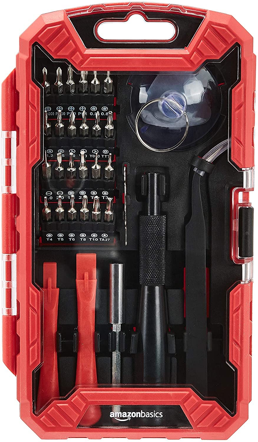 Amazon Basics Electronics Repair Screwdriver Set, Set of 32 Pieces