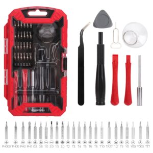 Amazon Basics Electronics Repair Screwdriver Set, Set of 32 Pieces