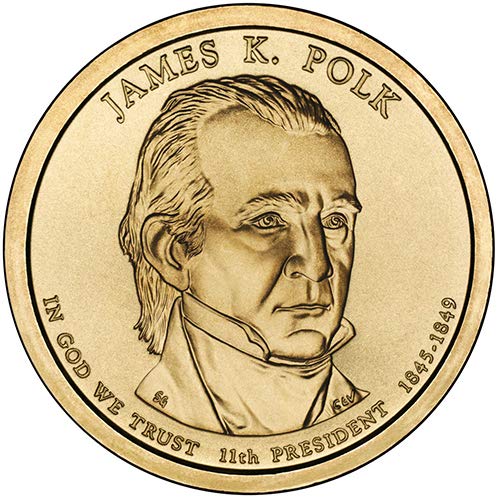 2009 P Position A Satin Finish James K. Polk Presidential Dollar Choice Uncirculated US Mint