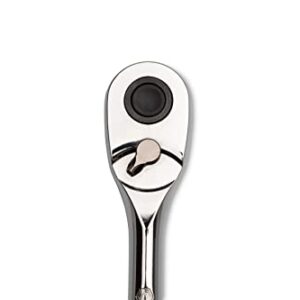 SATA 3/8-Inch Drive Quick-Release 72-Tooth Ratchet with an Teardrop Head, Full-Polished Chrome Finish - ST12971U